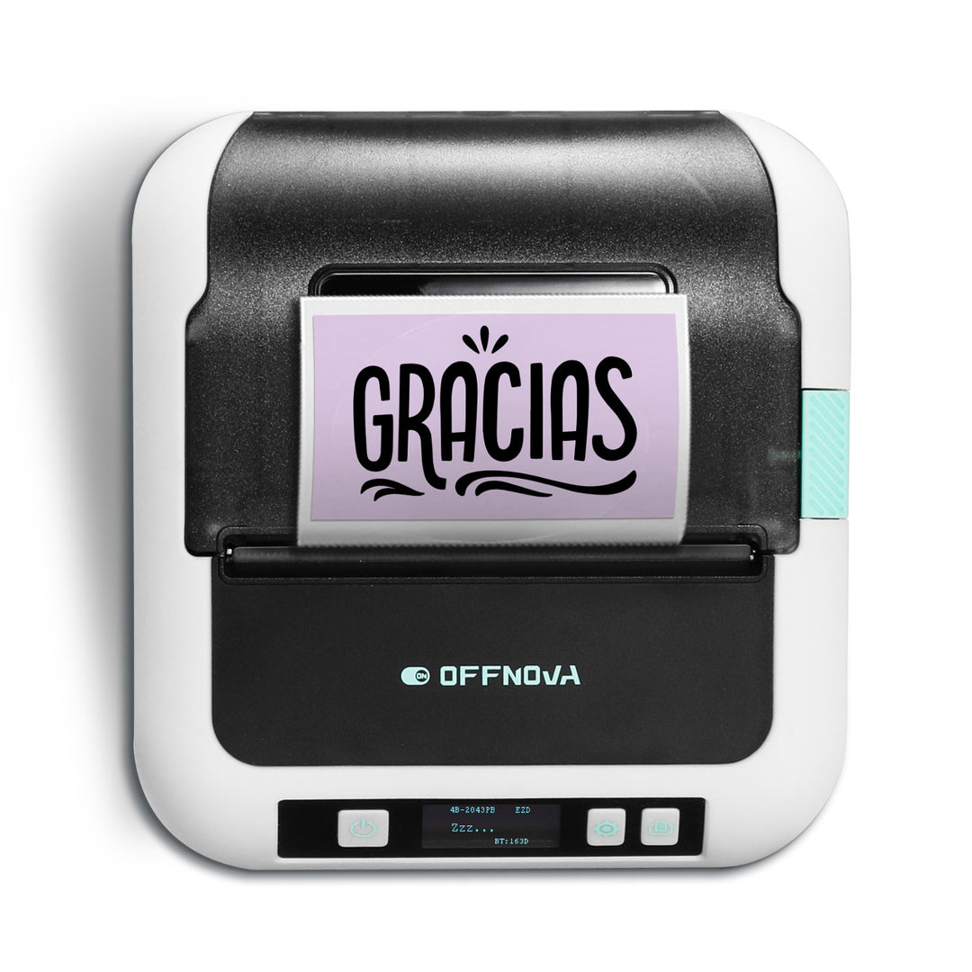 OFFNOVA Label Maker 3 Inch Bluetooth Sticker Printer, for Barcode Label ...