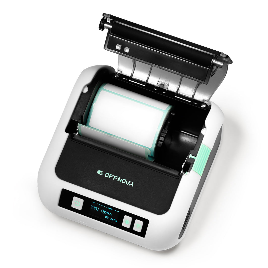 OFFNOVA Label Maker 3 Inch Bluetooth Sticker Printer, for Barcode Label ...