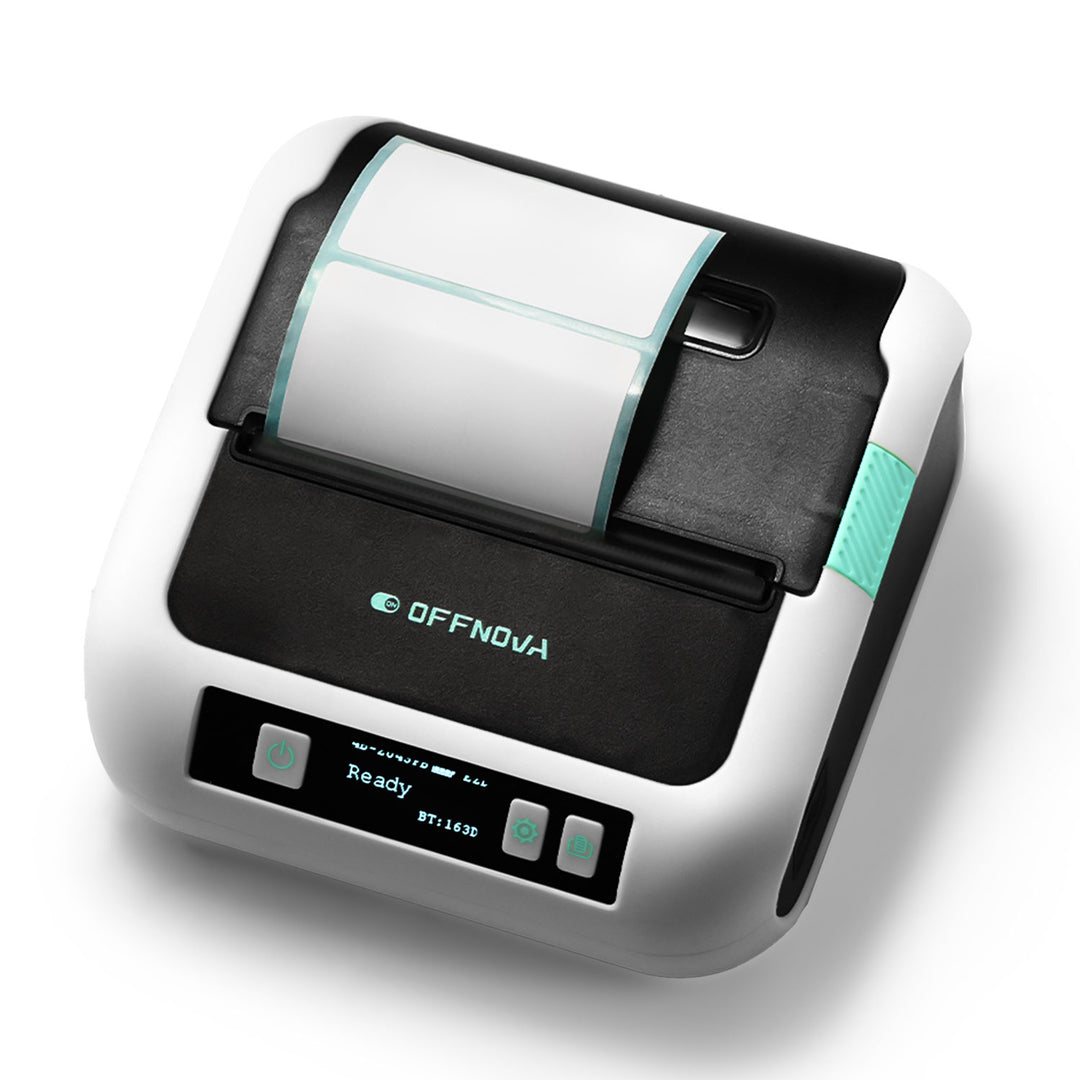 OFFNOVA Label Maker 3 Inch Bluetooth Sticker Printer, for Barcode Label ...