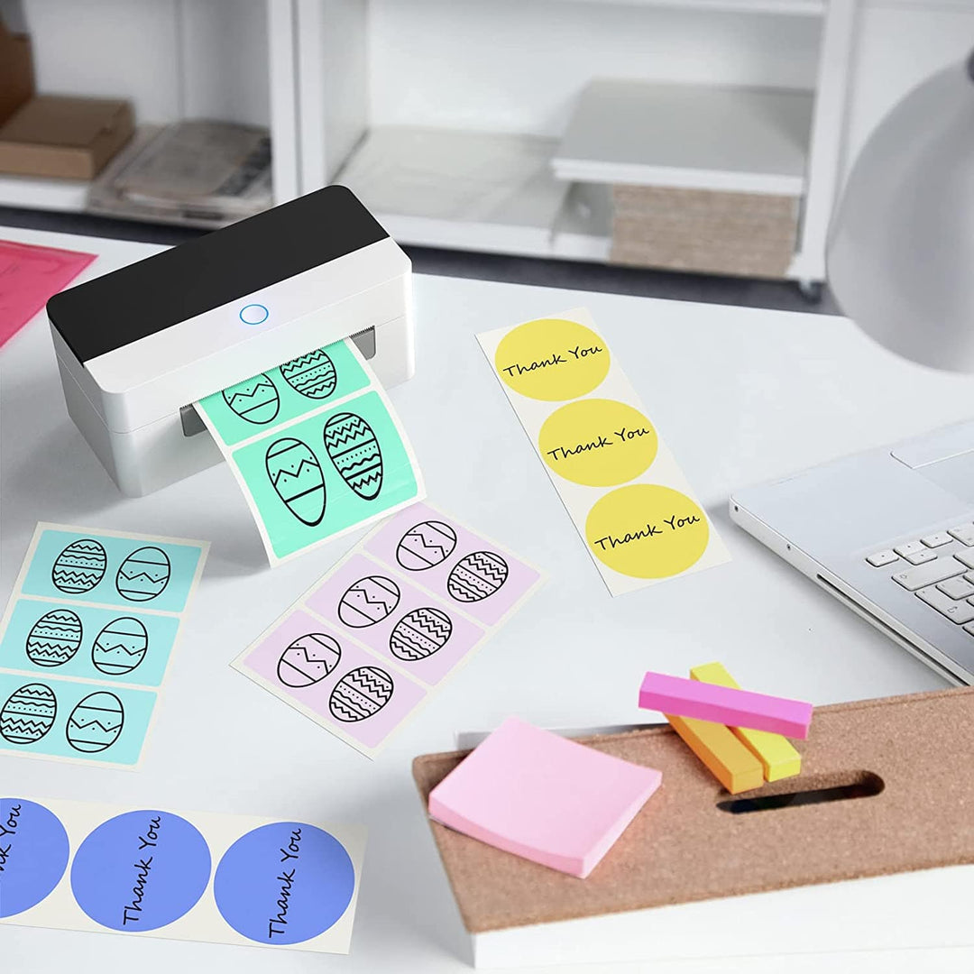 4"x6" Auto-calibration Thermal Label Printer, One-click Printing, for ...